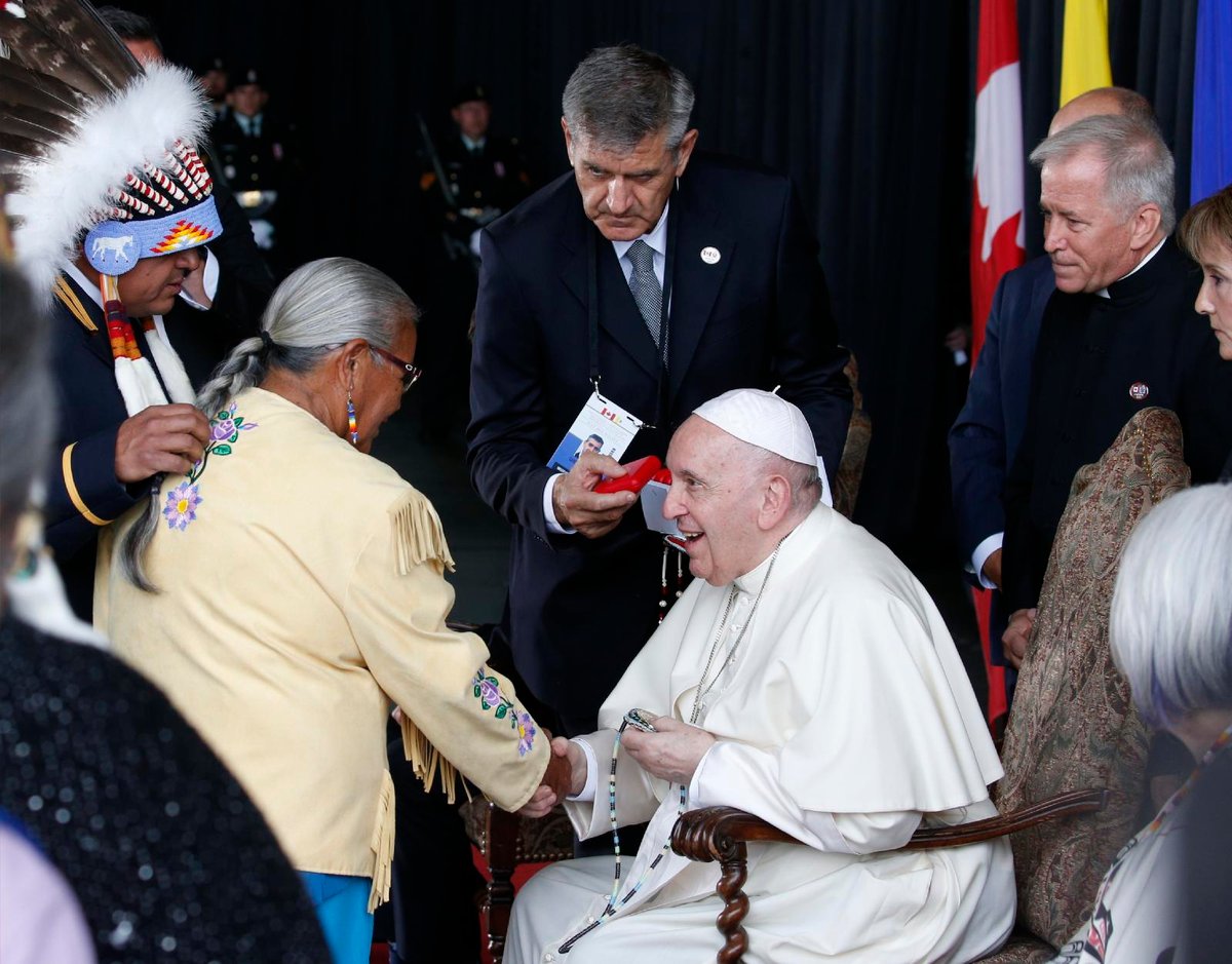 Pope arrives in Canada focused on elders and on repentance - Northwest ...