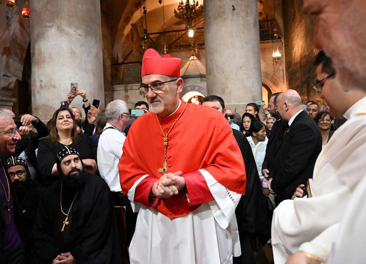 Cardinal Pizzaballa gets send-off as he leaves Jerusalem for Vatican ...