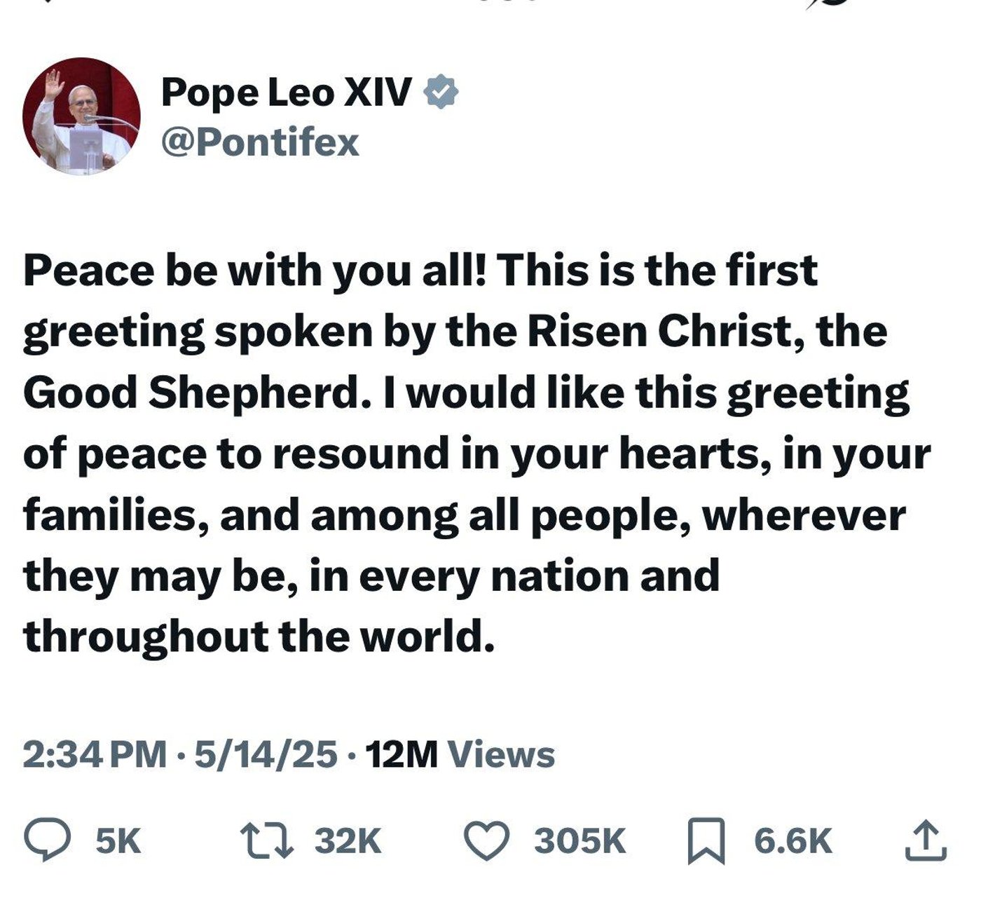 Pope Leo XIV on social media: Instagram and X accounts up and growing ...