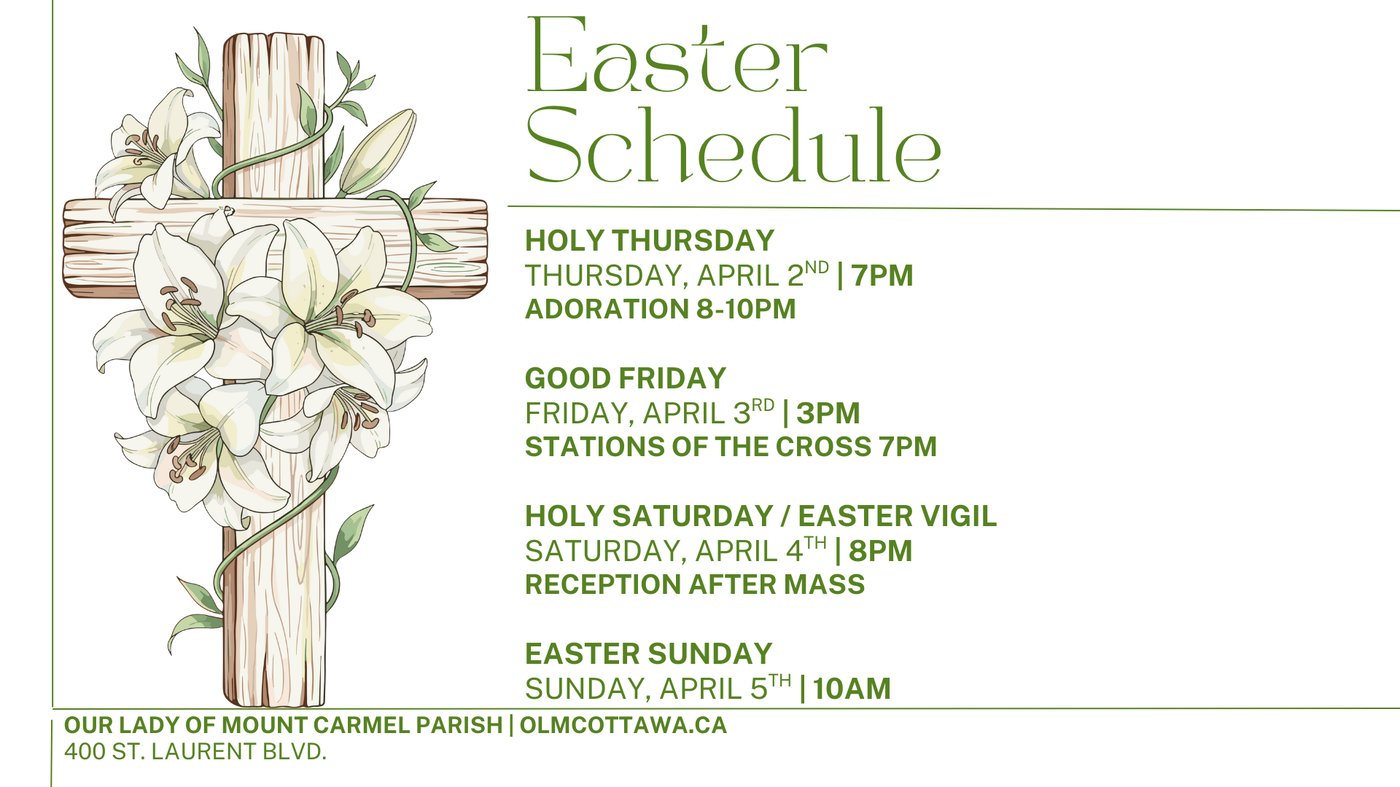 Lenten & Easter Schedule